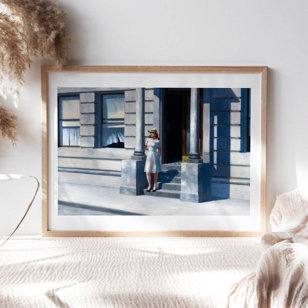 Edward Hopper, Summertime, 1943, Living Room Wall Décor, Premium Canvas ...