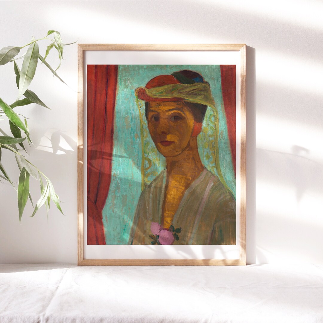 Paula M Becker, Self Portrait With Hat and Veil, 1906, Fine Art Poster ...
