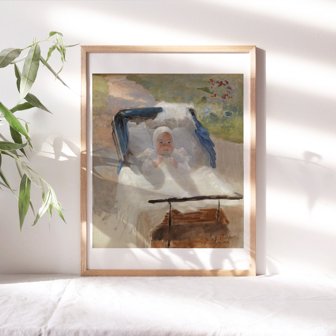 Albert Edelfelt, the Artists Son in His Perambulator, 1889 Wall Décor ...