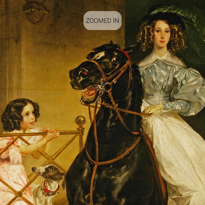 Karl Bryullov A Rider 1832 Wall Décor Artwork Premium Canvas - Etsy UK