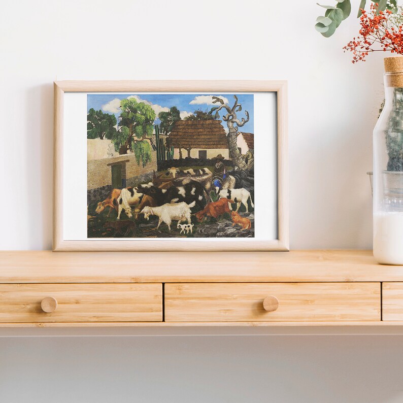 Ramón Cano Manilla, the Herd 1928, Fine Art Poster, Moody Wall Décor ...