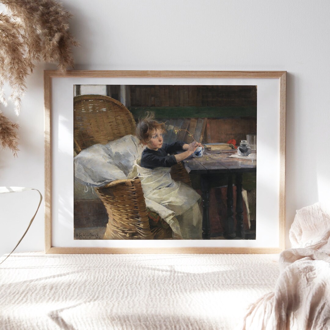 Helene Schjerfbeck, the Convalescent, 1888, Nursery Wall Décor, Canvas ...