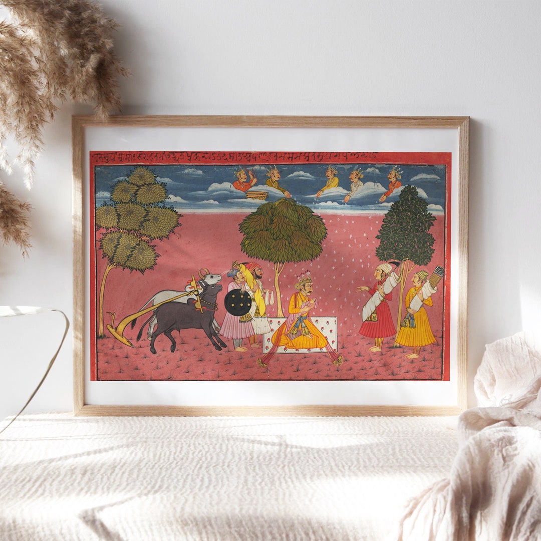 Unkown Artist the Birth of Sita 1800 Fine Art Poster Moody - Etsy UK