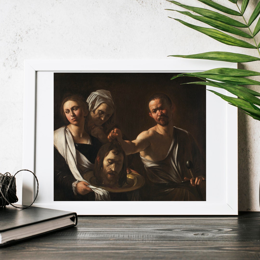 Caravaggio Salome With the Head of St John the Baptist 1607 - Etsy