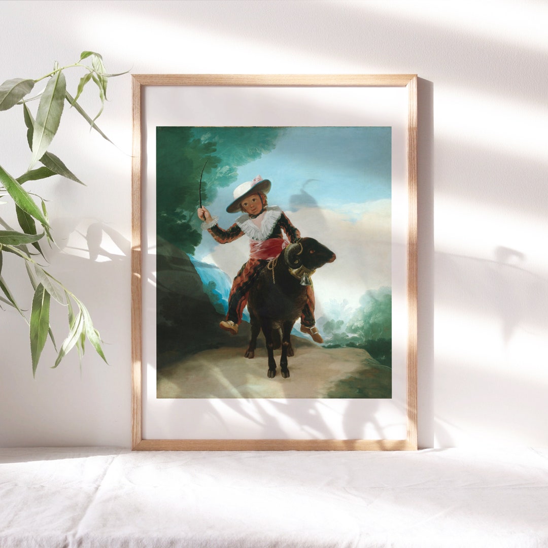Francisco Goya, Boy on a Ram, 1787, Living Room Wall Décor, Premium ...
