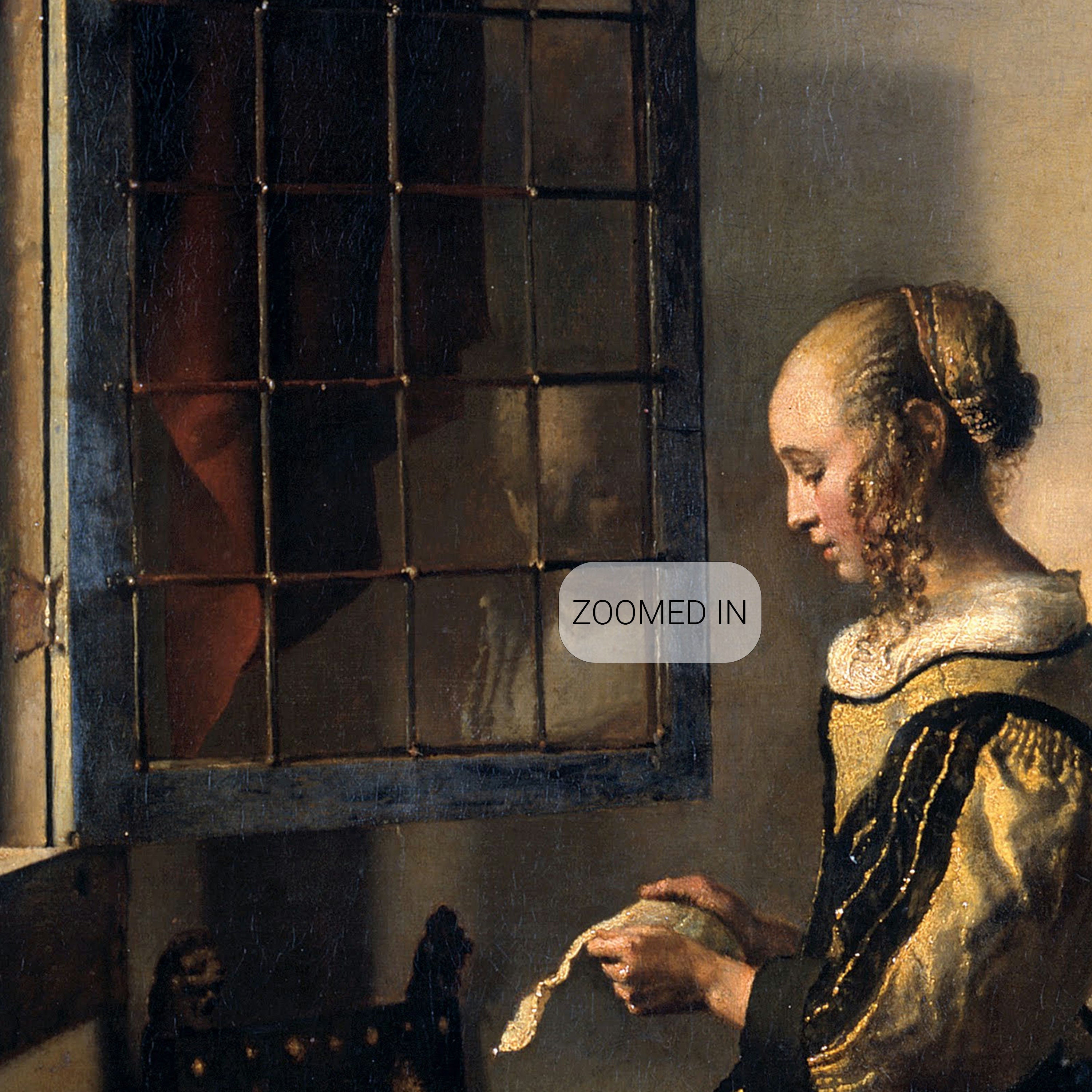 Johannes Vermeer, Girl Reading a Letter by an Open Window, 1659, Living ...