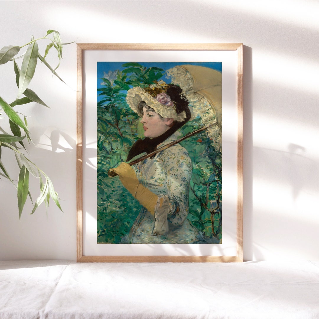 Édouard Manet, Jeanne spring, 1881, Living Room Wall Decor, Premium ...