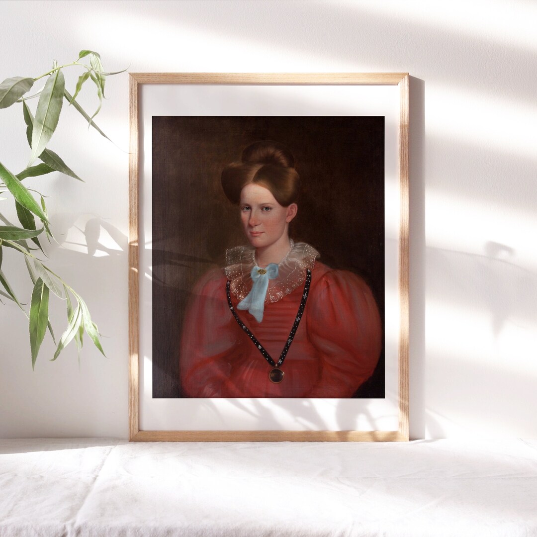 Unknown Artist, Elizabeth H Mcwilliams 1850 Fine Art Poster Moody Wall ...