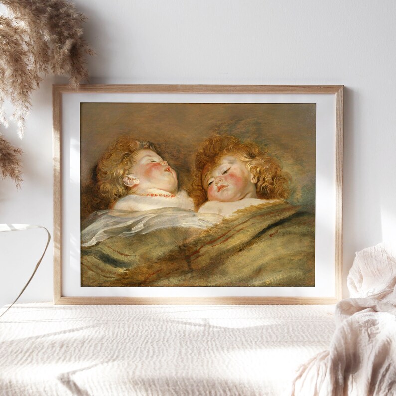 Peter Paul Rubens, Zwei Schlafende Kinder, Wohnzimmer Wanddeko, Büro ...