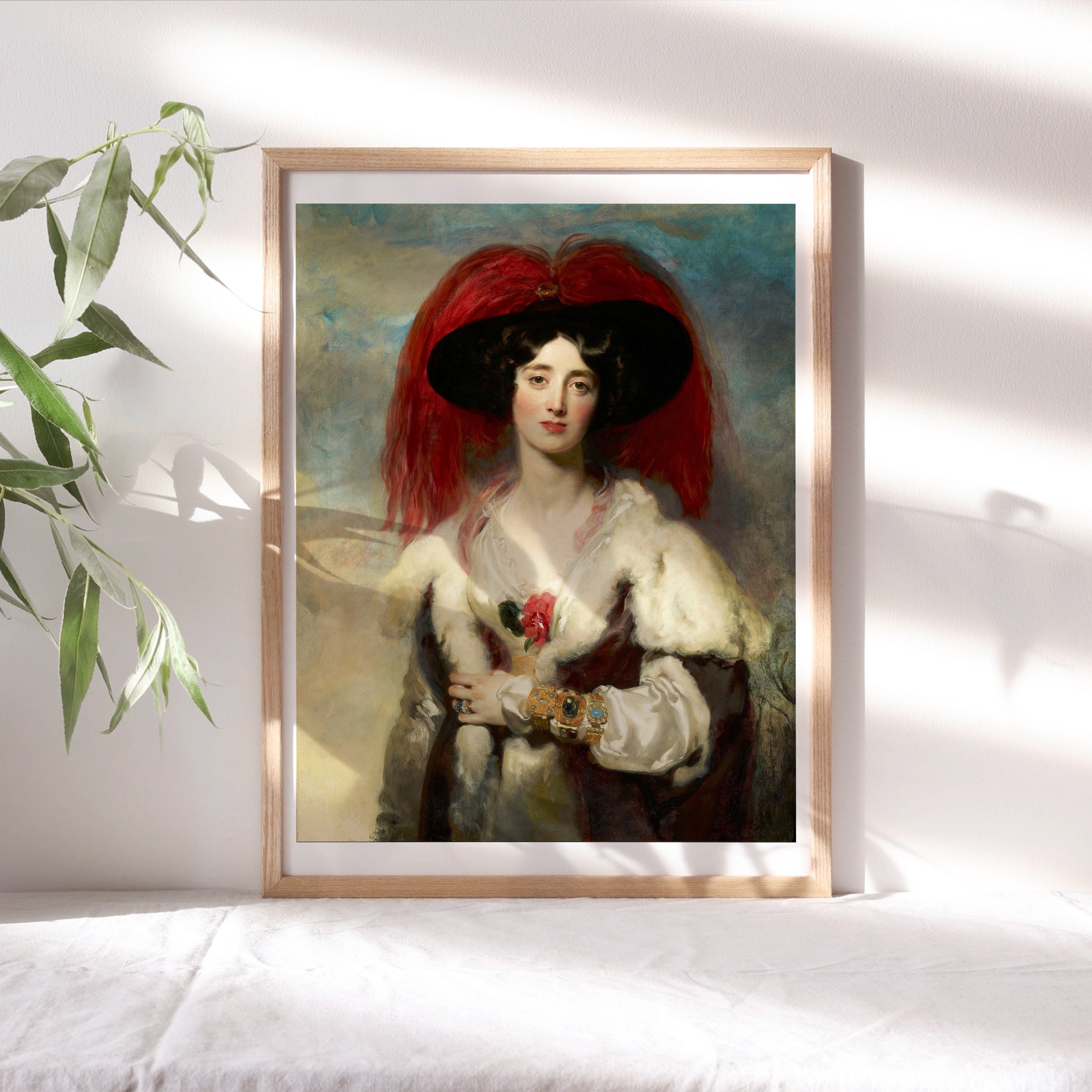 Thomas Lawrence, Julia Lady Peel, 1827 Fine Art Poster, Moody Wall ...