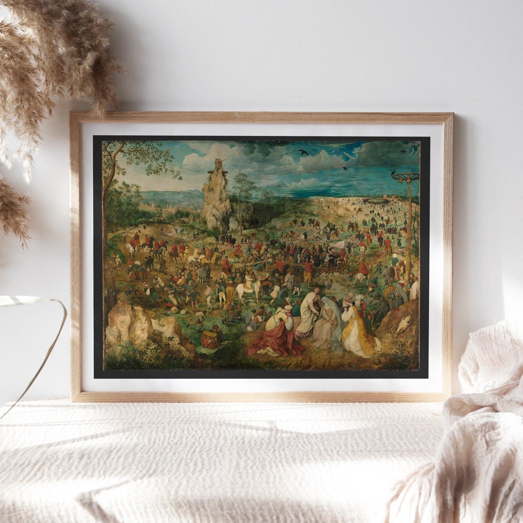 Pieter Brueghel the Elder, Christ Carrying the Cross 1564 Livingroom Decor, Canvas Paper ...