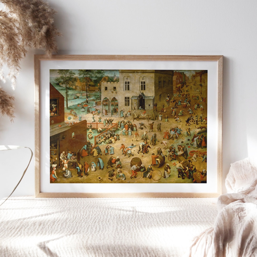 Pieter Bruegel the Elder, Childrens Games, 1560, Nursery Wall Décor ...