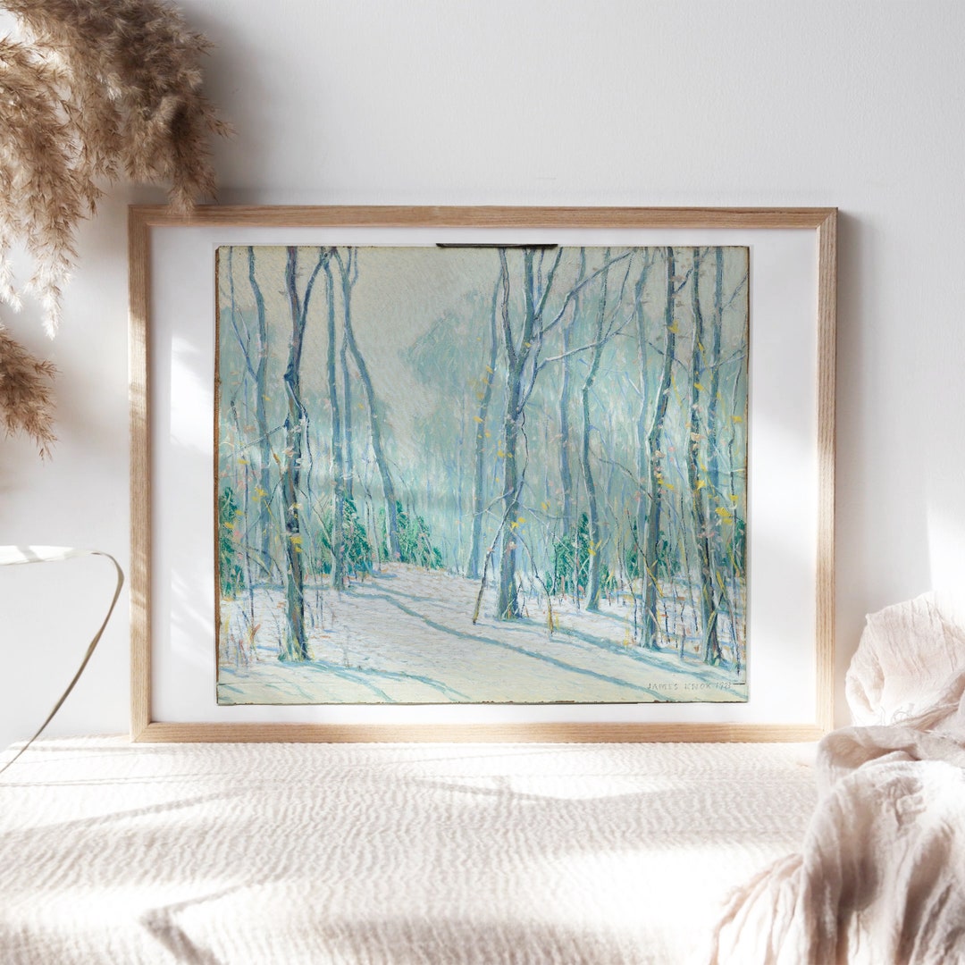James P. Knox, Winter Landscape Fort Lee NJ 1923, Fine Art Poster ...