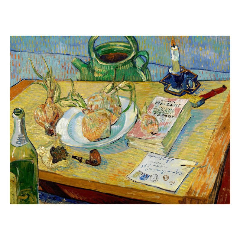Vincent Van Gogh, Still Life With a Plate of Onions 1889 Fine Art ...