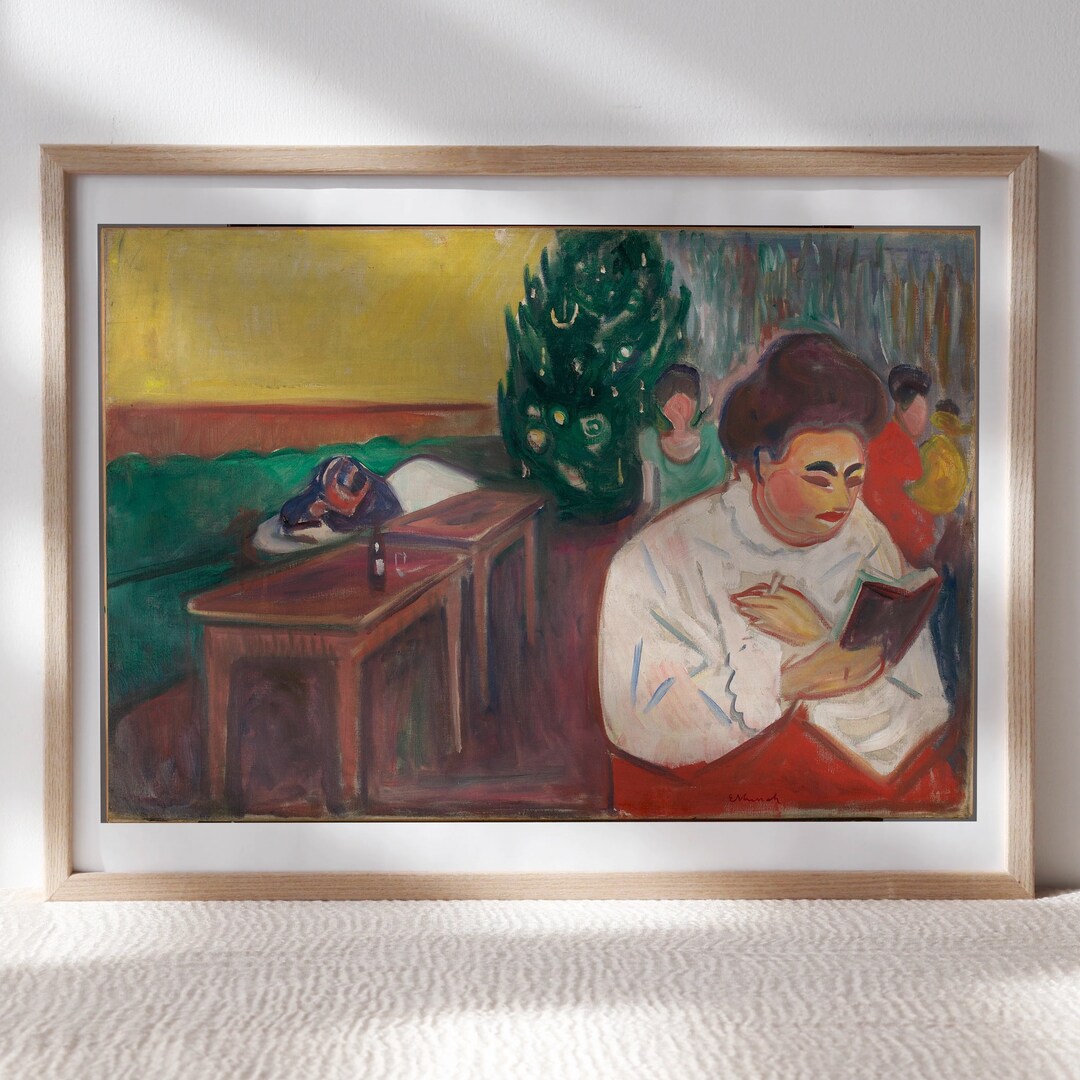 Edvard Munch Christmas in Brothel 1904 Living Room Wall - Etsy