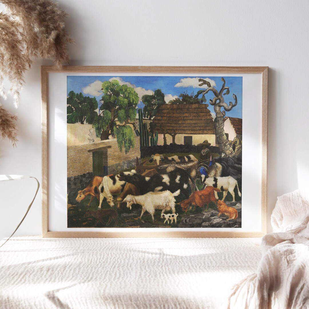 Ramón Cano Manilla, the Herd 1928, Fine Art Poster, Moody Wall Décor ...