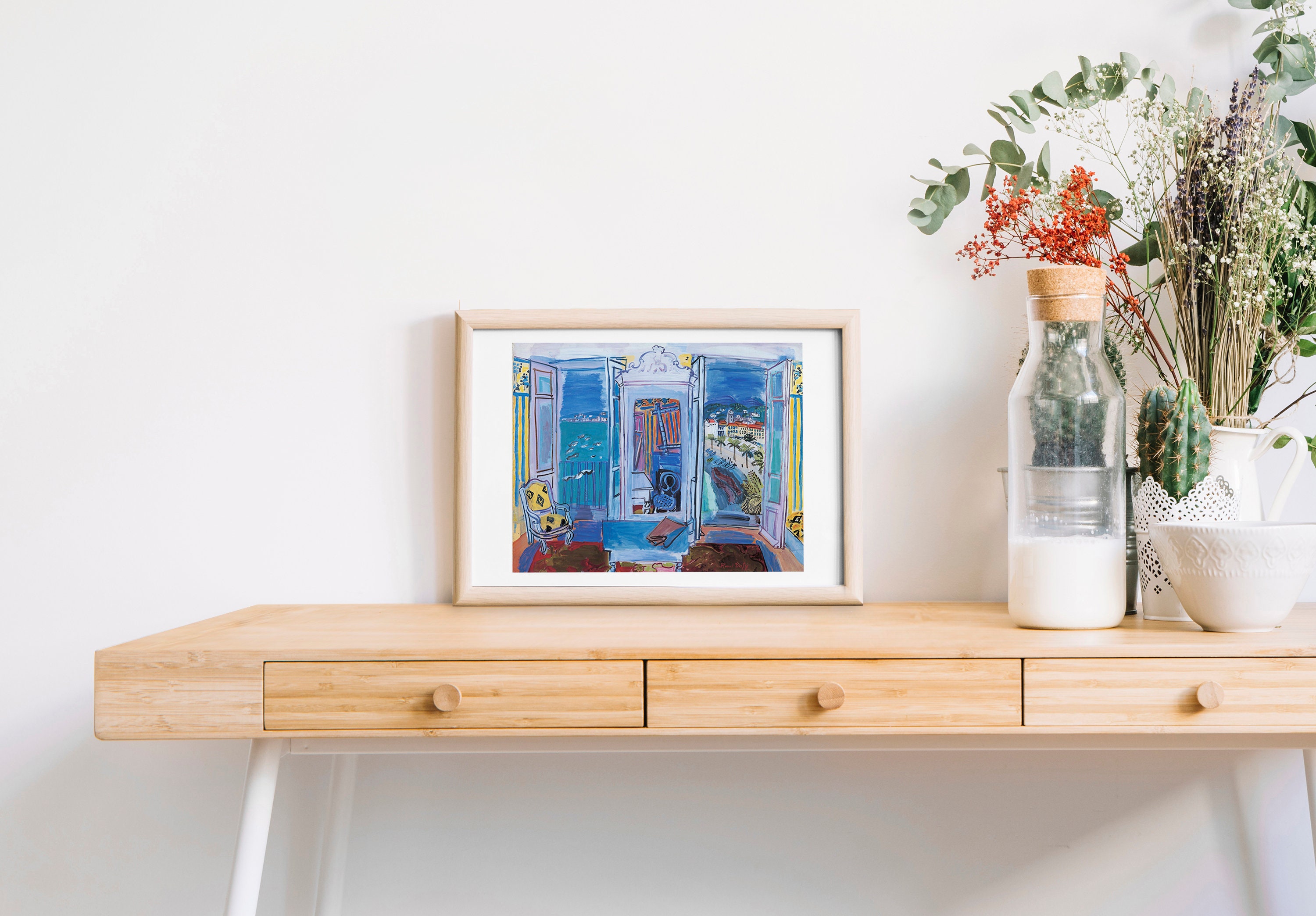 Raoul Dufy, Window Opening on Nice, 1928, Fine Art Poster, Moody Wall ...