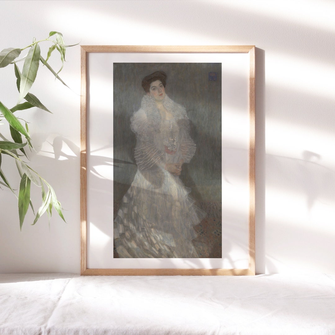 Gustav Klimt, Portrait of Hermine Gallia 1904, Living Room Wall Décor ...