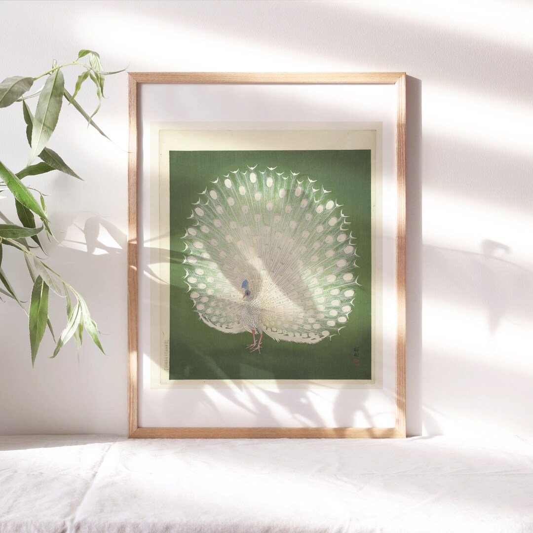 Ohara Koson, Peacocks, 1925, Wall Décor Premium Canvas Paper, Asian ...