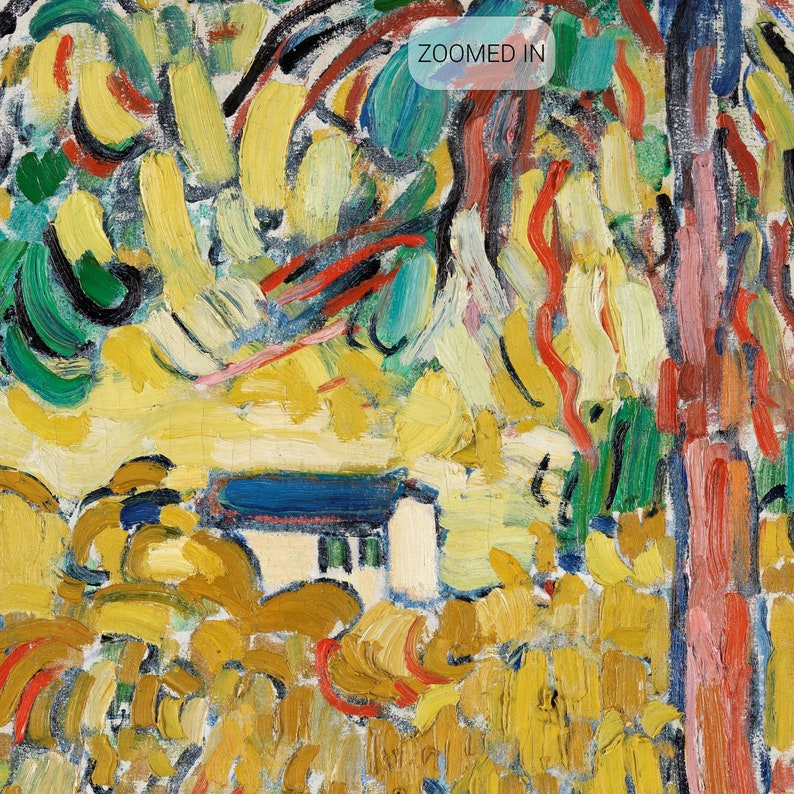 Maurice De Vlaminck, Landscape Near Chatou 1906, Fine Art Poster, Moody ...