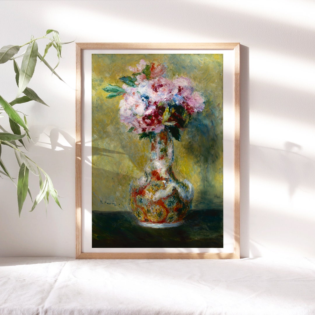 Pierre-auguste Renoir, Bouquet in a Vase 1878 Floral Décor Still Life ...