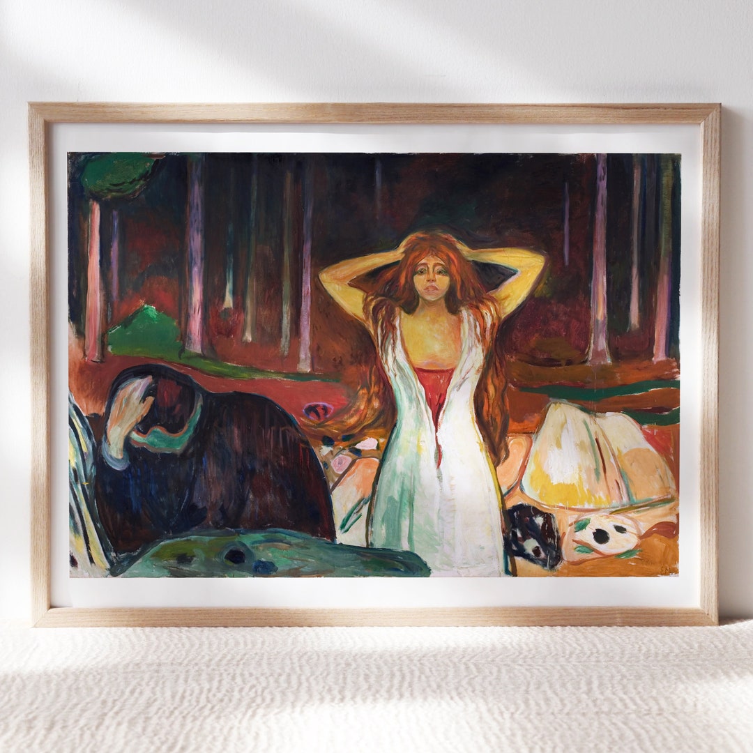 Edvard Munch Ashes 1925 Living Room Wall Décor Vintage Wall - Etsy