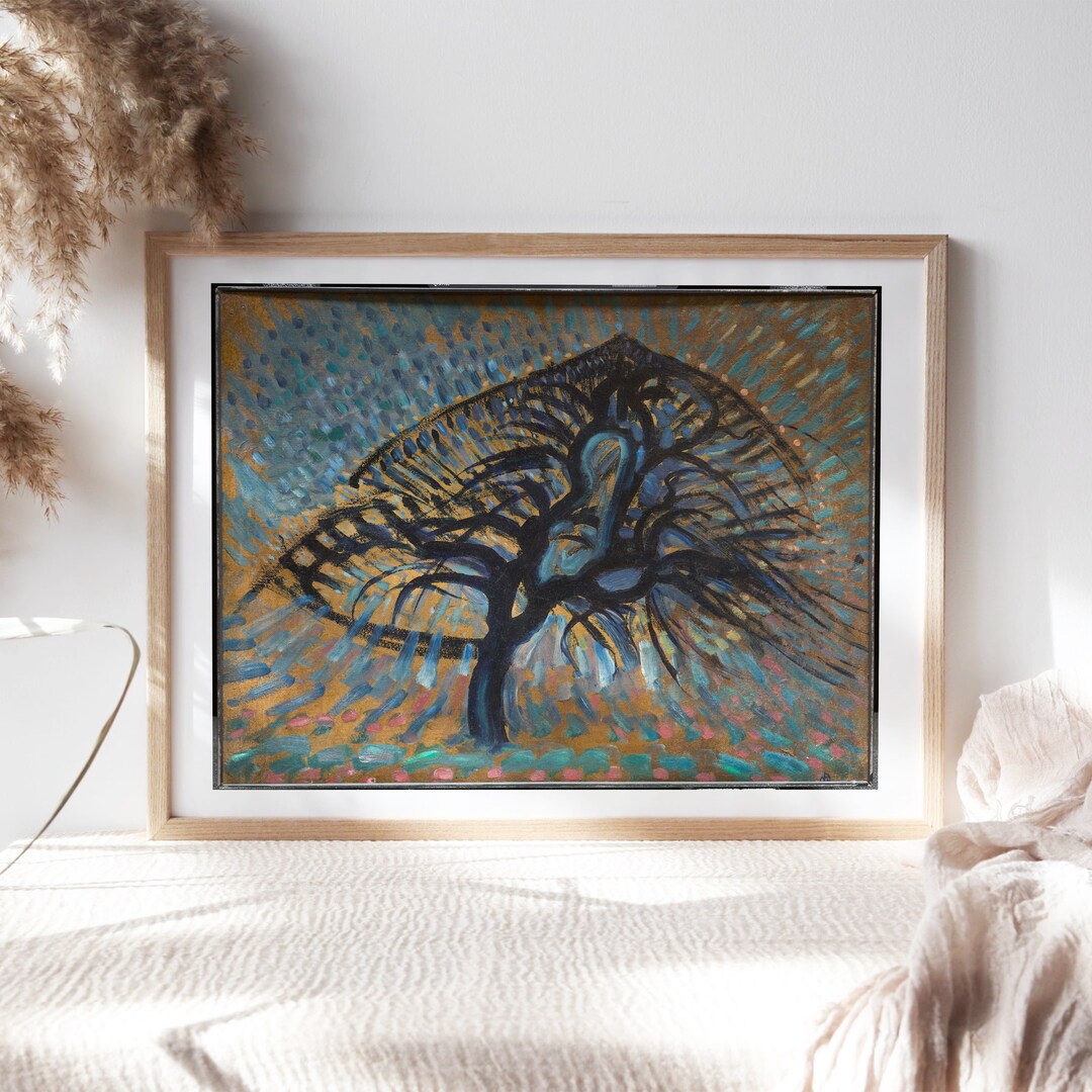 Piet Mondrian, Apple Tree, Pointillist Version 1909, Living Room Décor ...