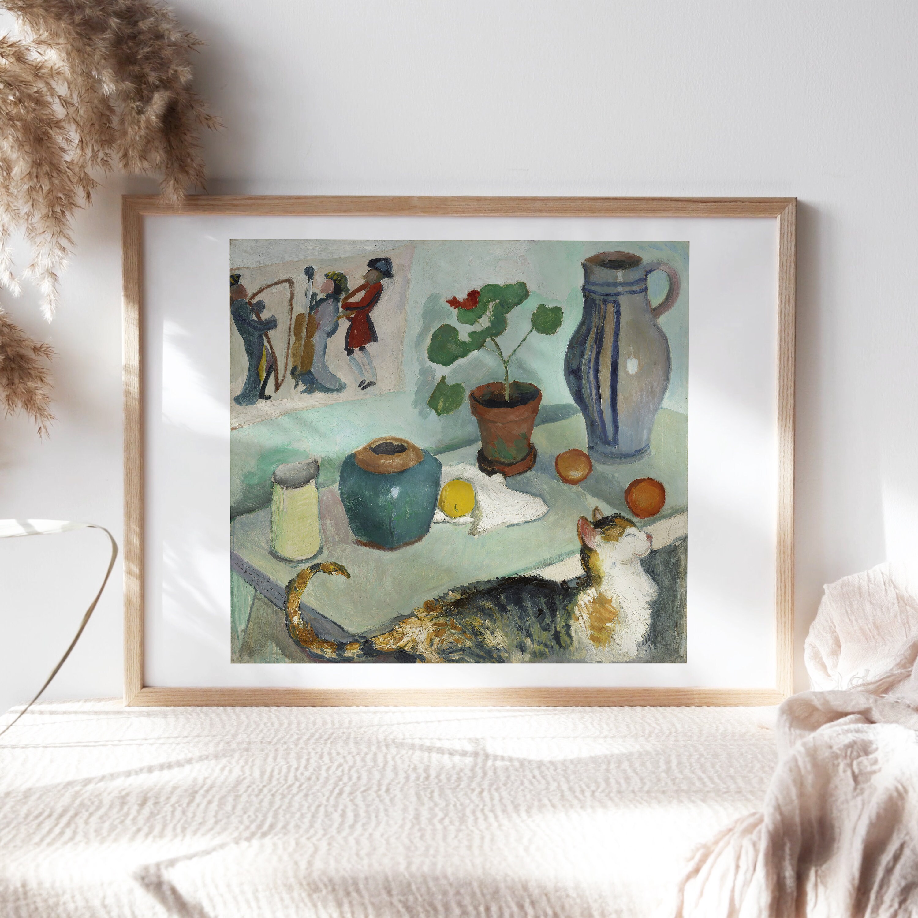 August Macke, Still Life With Cat, 1910, Wall Décor, Artwork Premium ...