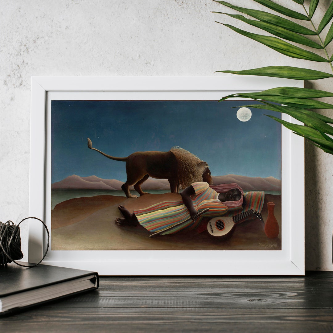 Henri Rousseau the Sleeping Gypsy 1897 Famous Wall Decor - Etsy