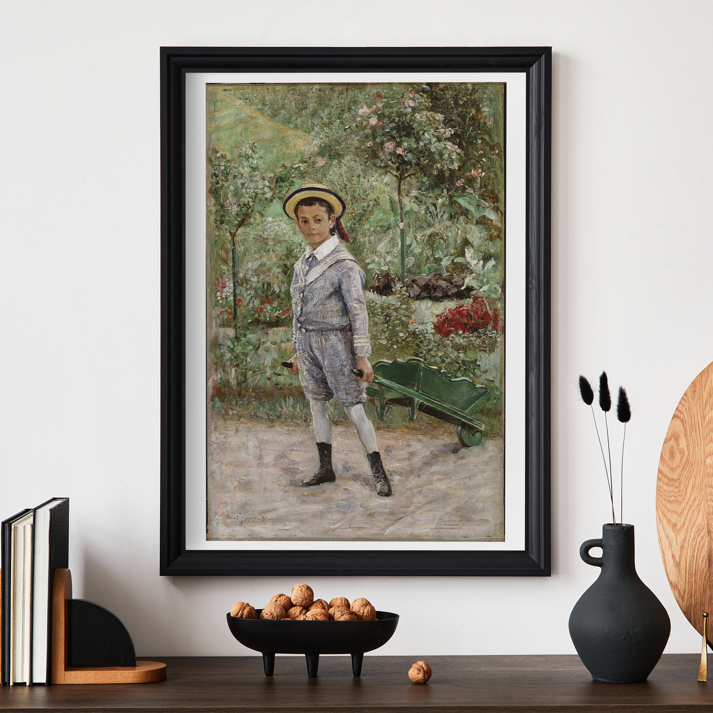 Ernst Josephson, Boy With a Wheelbarrow, 1880 Nursery Wall Décor ...