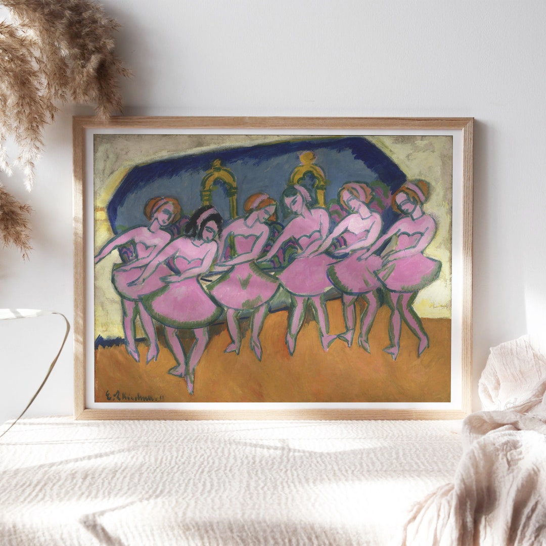 Ernst Ludwig Kirchner, Six Dancers 1911 Fine Art Poster Moody Wall ...