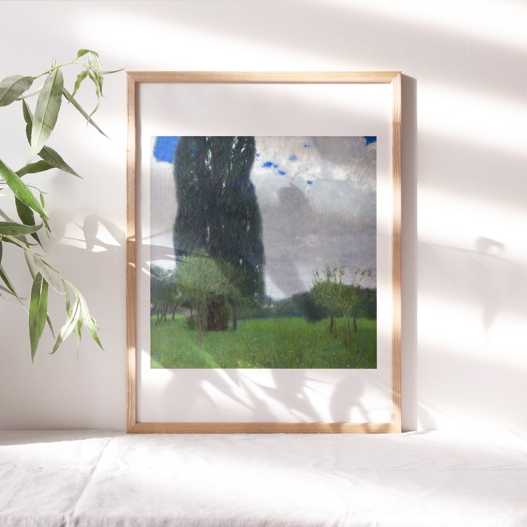 Gustav Klimt, the Large Poplar I, 1900, Living Room Wall Décor, Office ...