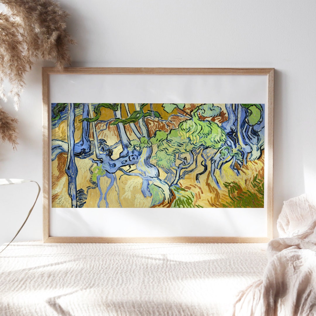 Vincent Van Gogh, Tree Roots 1890, Fine Art Poster, Moody Wall Décor ...