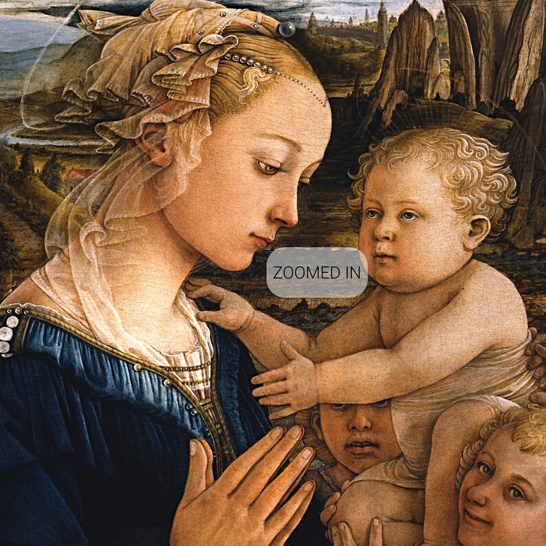 Filippo Lippi Madonna And Child And Two Angels 1465 Living Room Wall