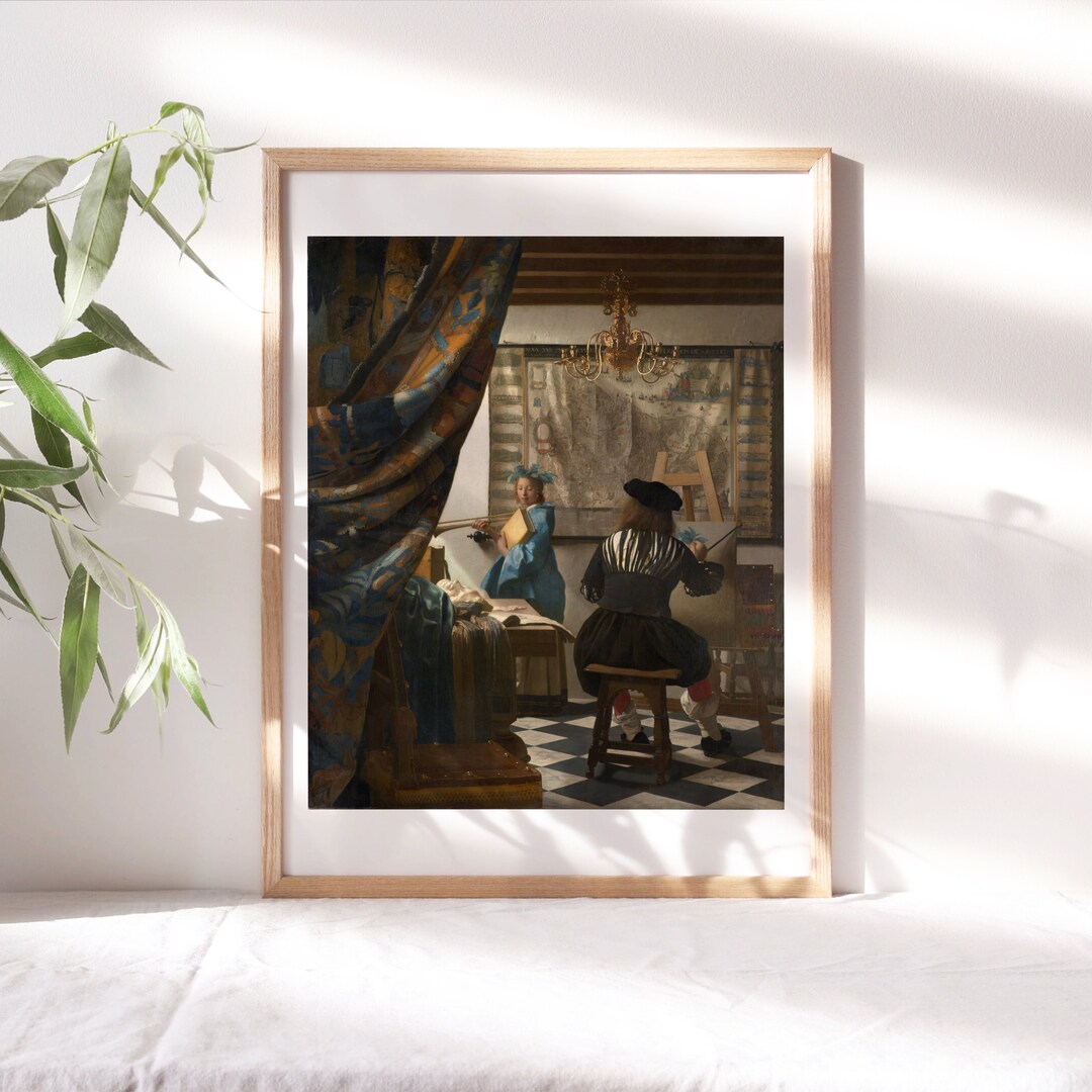 Johannes Vermeer, the Art of Painting,1668, Living Room Wall Décor ...