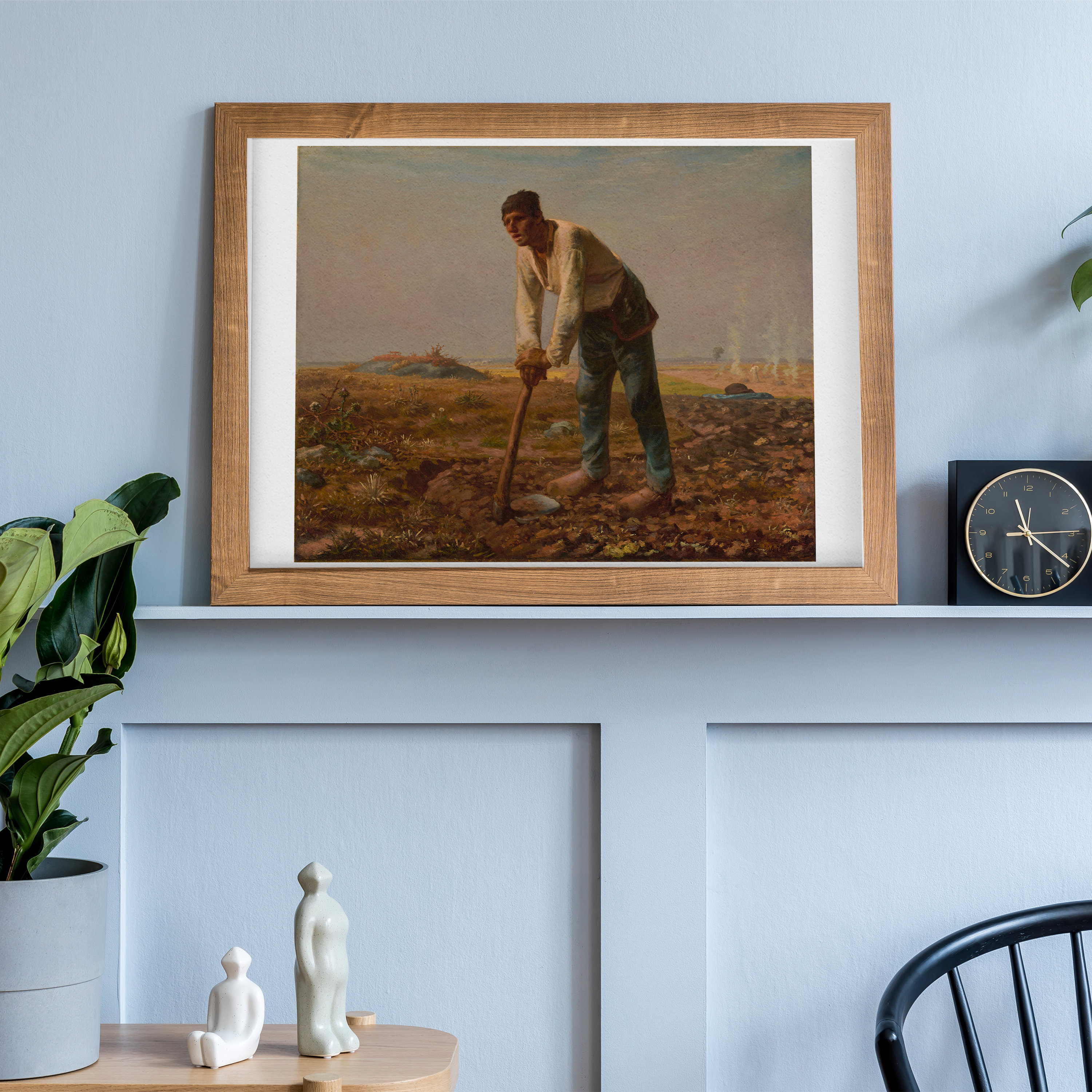 Jean-françois Millet, Man With a Hoe, 1862, Living Room Decor, Canvas ...