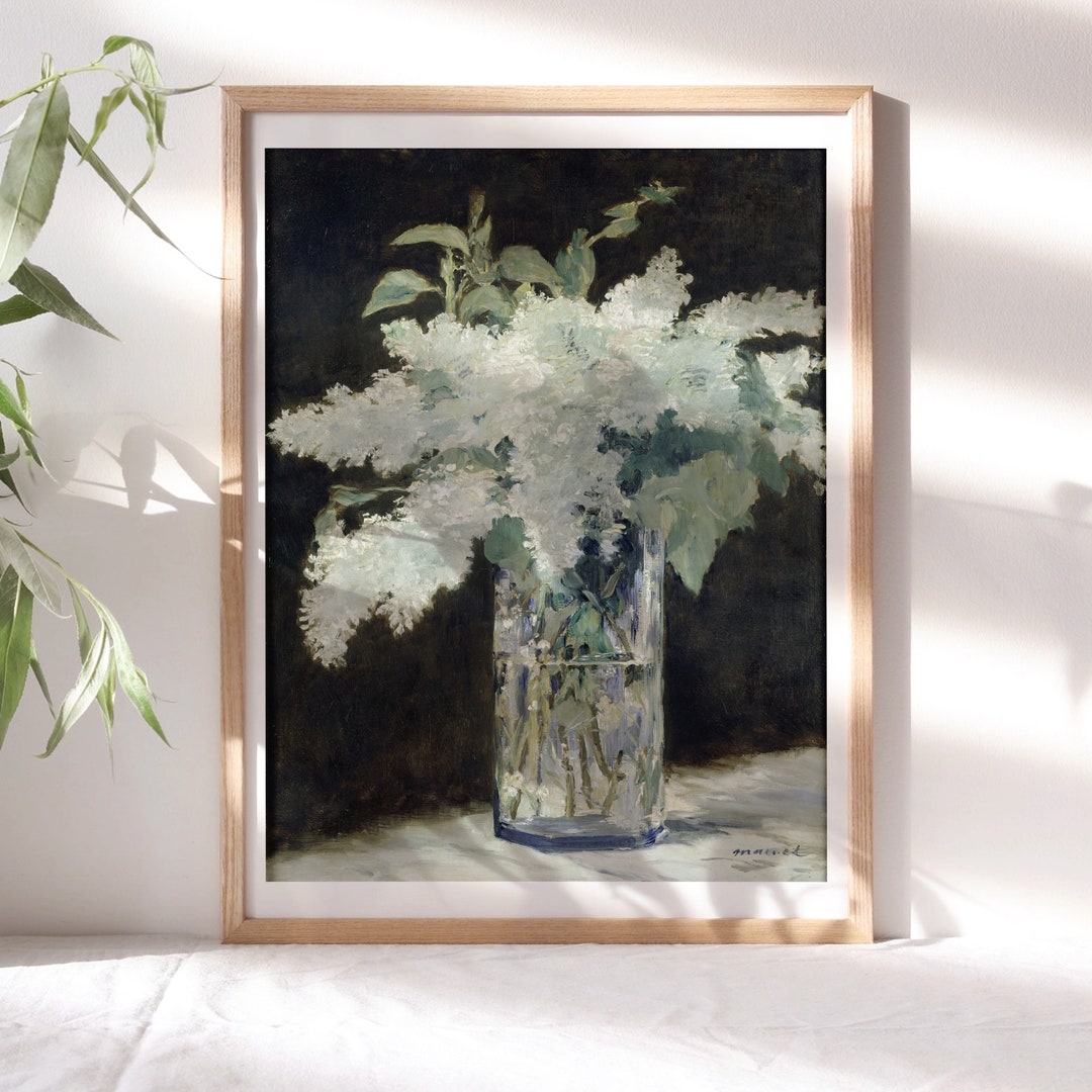 Edouard Manet White Lilac 1882 Living Room Wall Décor - Etsy
