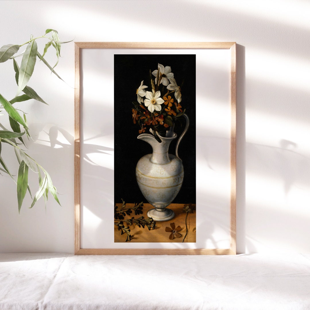 Dirck De Bray, Flowers in a Glass Vase, 1671 Tall Narrow Floral ...