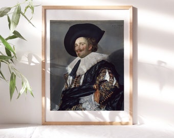 Frans Hals Laughing Cavalier 1624 Vintage Typography - Etsy