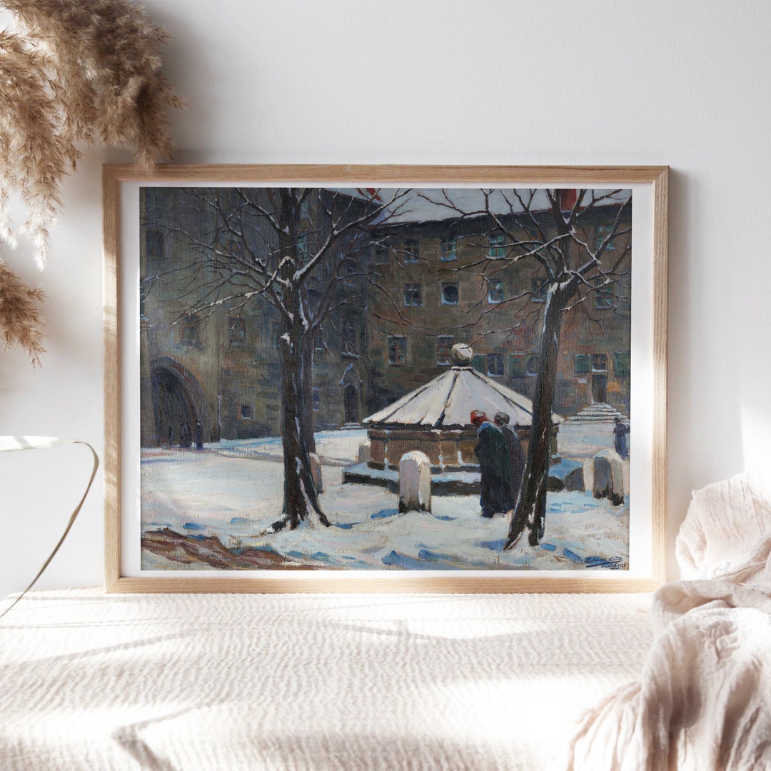 Lopes De Leao, Winter in Munich, 1922, Fine Art Poster, Moody Wall ...