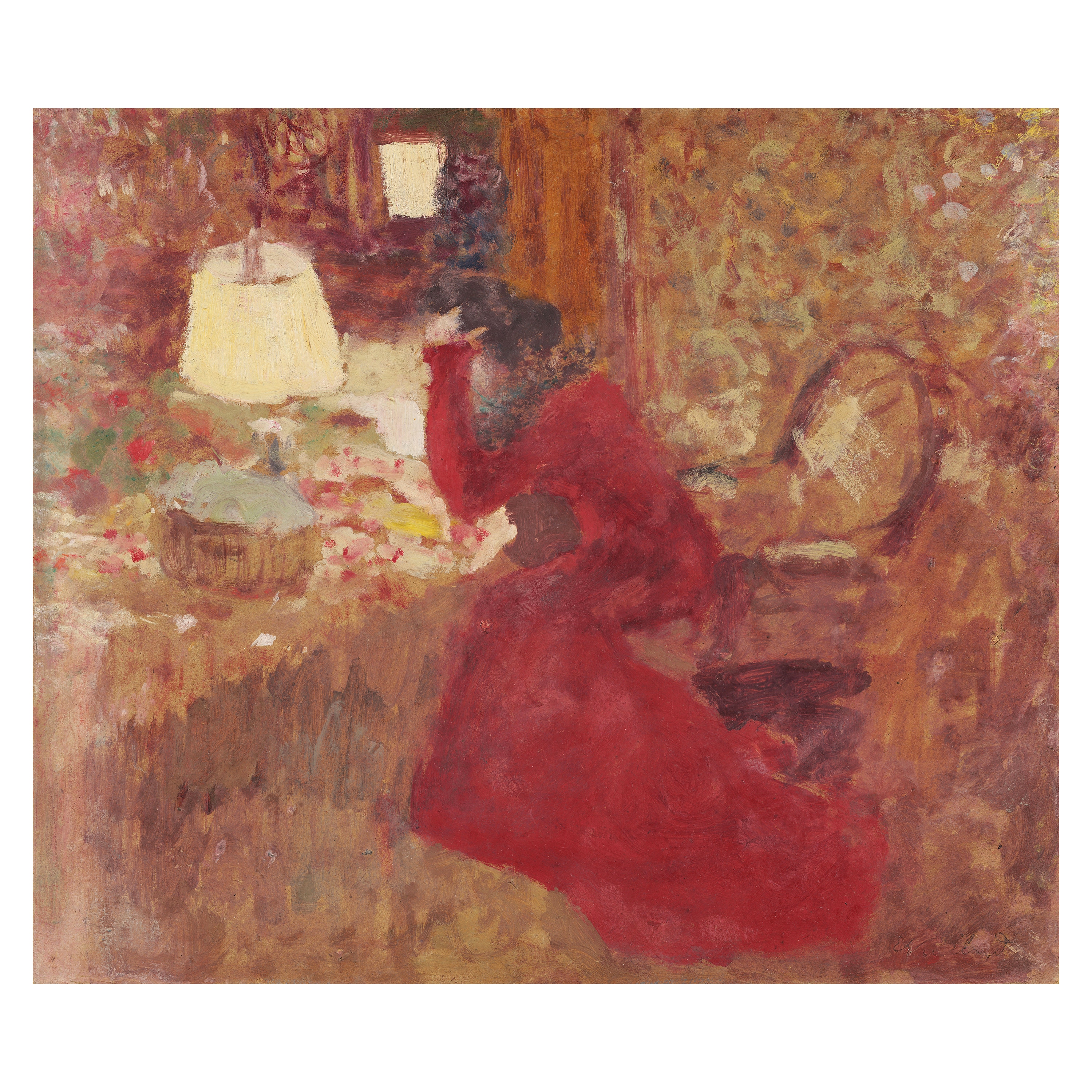 Édouard Vuillard Woman in a Red Dress 1900 Kitchen Wall - Etsy