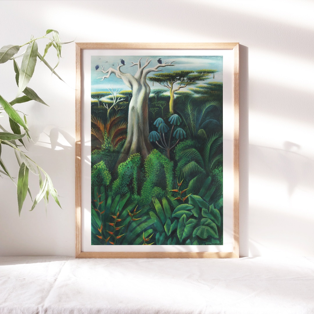Miguel Covarrubias, Exuberant Landscape of a Jungle 1935, Fine Art ...
