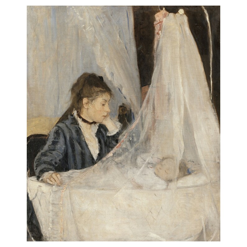 Berthe Morisot, the Cradle, 1872, Living Room Wall Décor, Premium ...