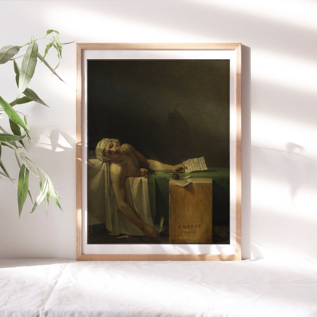 Jacques-louis David, the Death of Marat, 1893, Famous Wall Decor ...