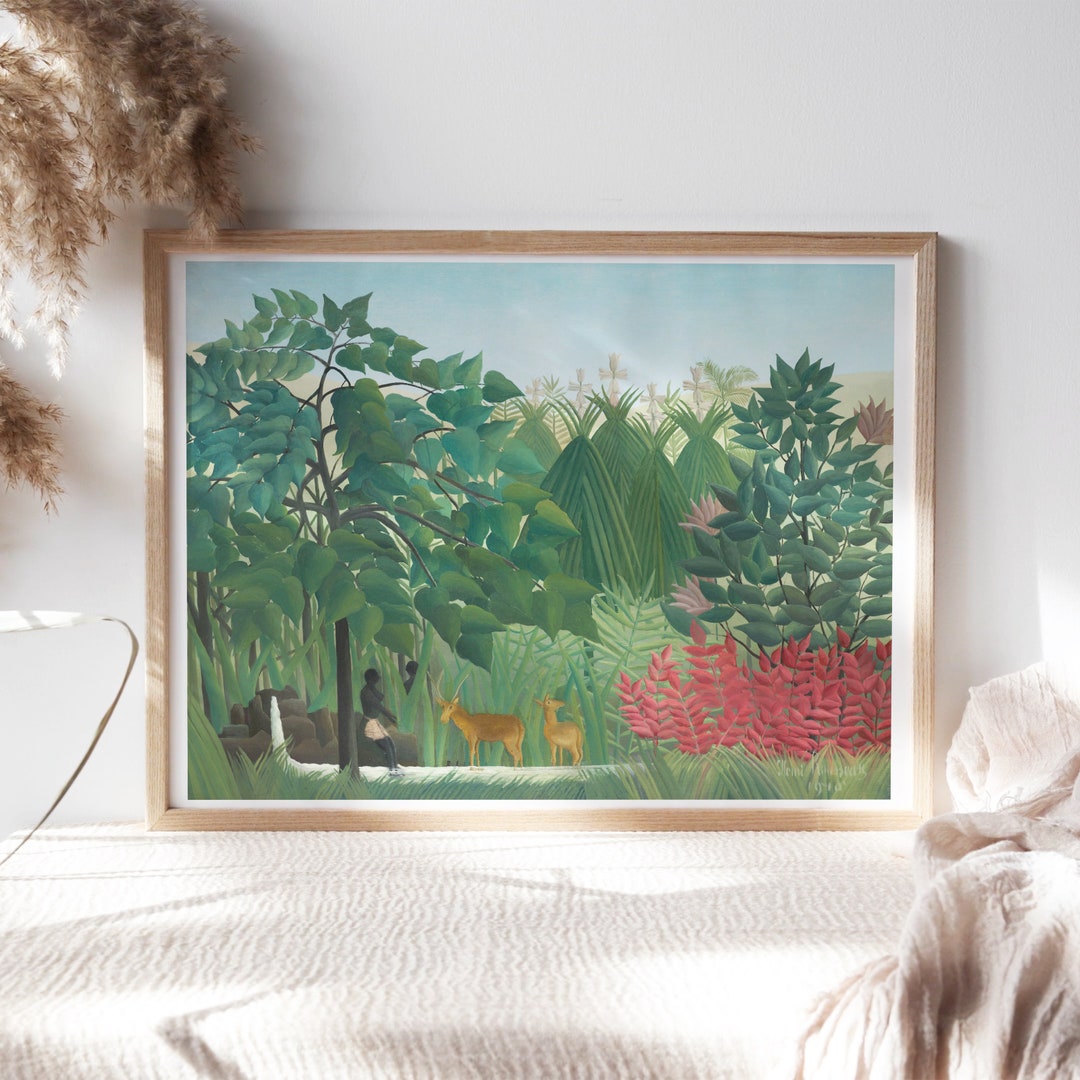 Henri Rousseau, the Waterfall 1910, Fine Art Poster, Moody Wall Décor ...