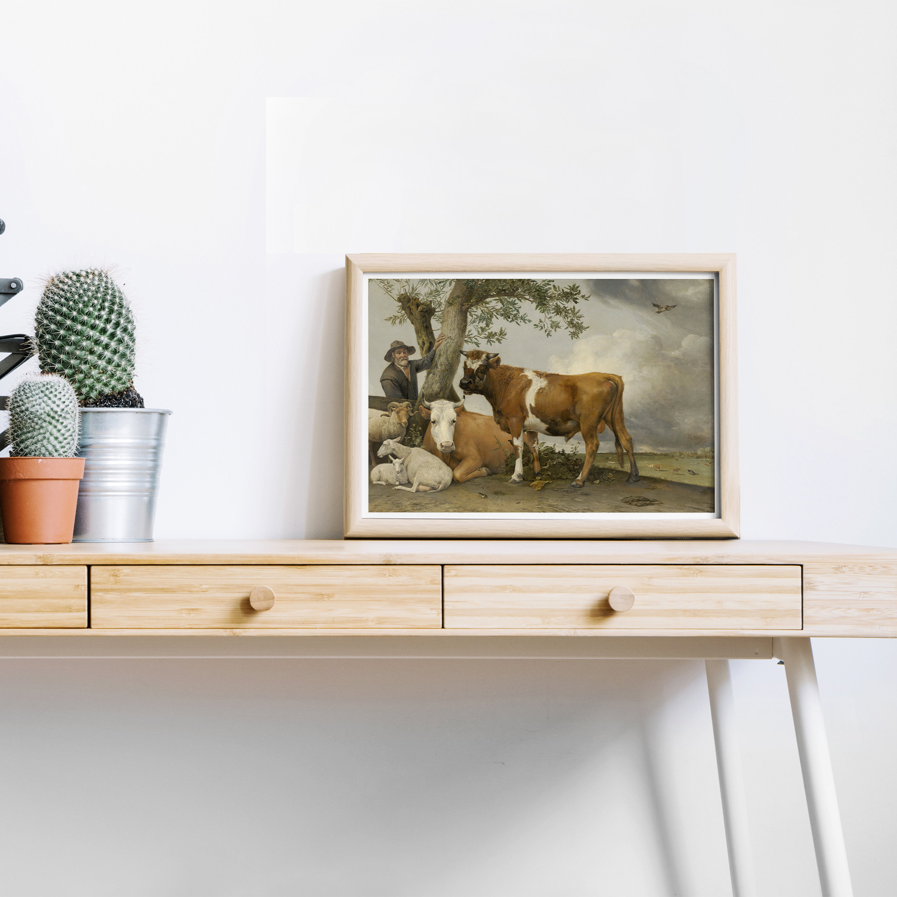 Paulus Potter, the Bull 1647 Wall Décor, Artwork Premium Canvas Paper ...