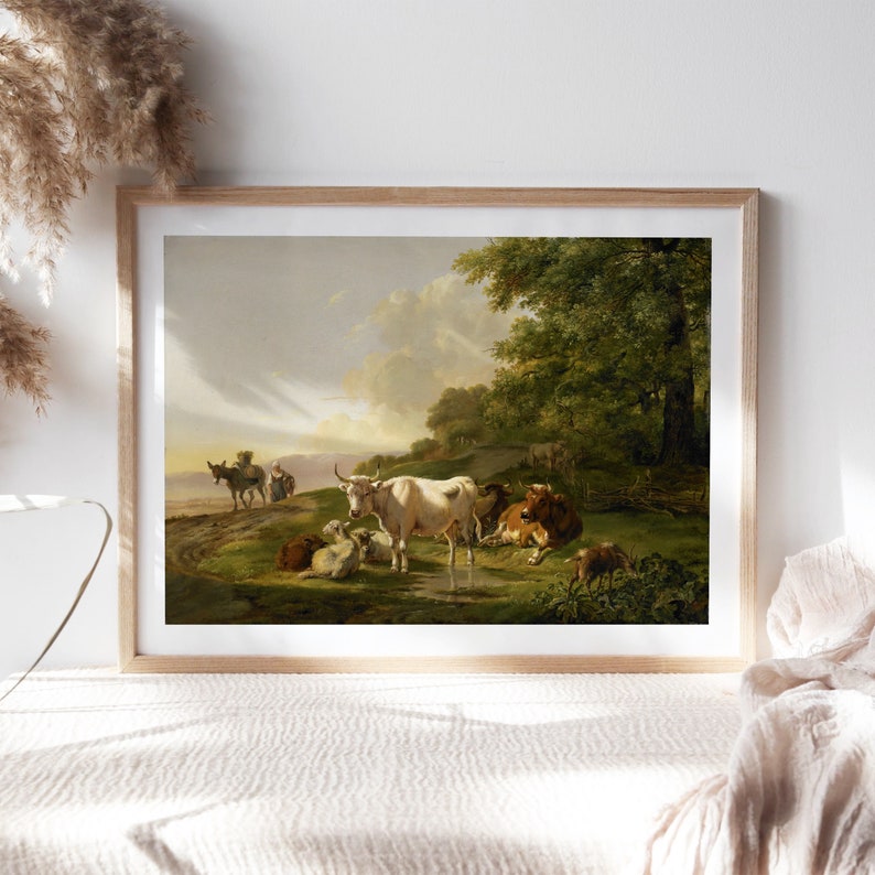 Pieter Gerardus Van Os, Landscape With Cattle, 1806 Wall Décor, Artwork ...