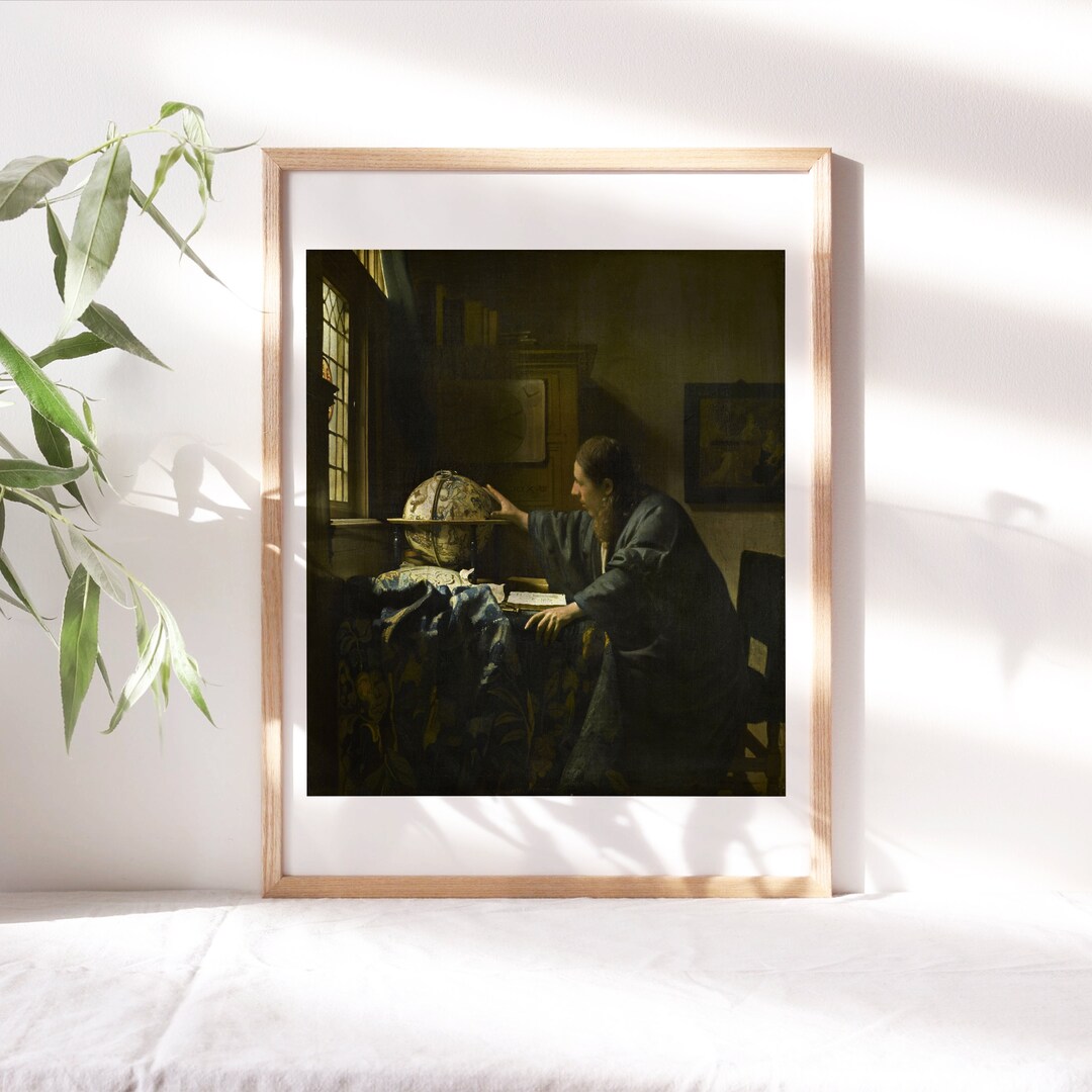 Johannes Vermeer, the Astronomer, 1668, Living Room Wall Décor, Office ...