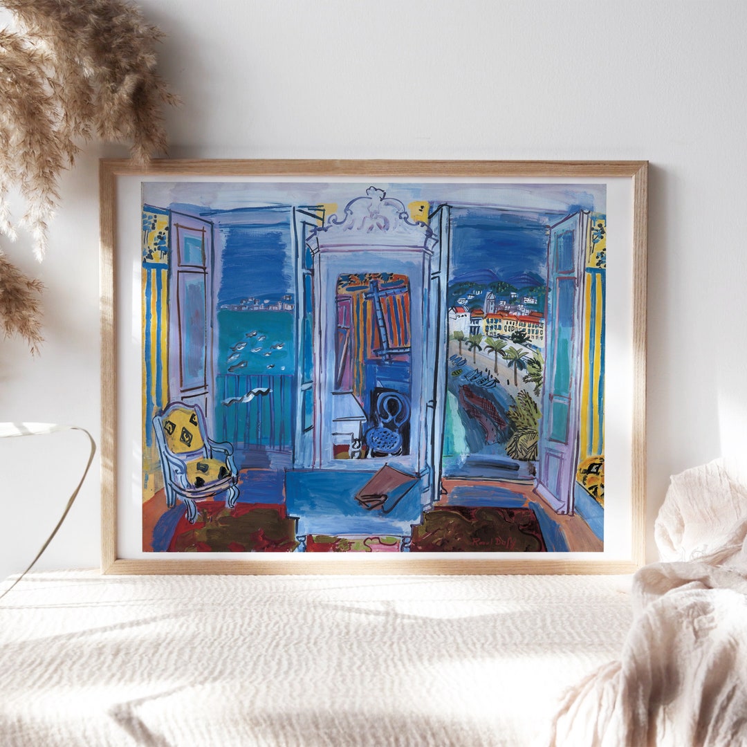 Raoul Dufy, Window Opening on Nice, 1928, Fine Art Poster, Moody Wall ...