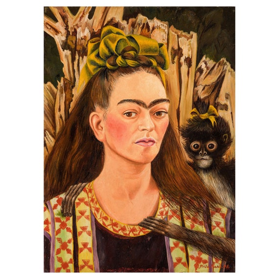 Frida Kahlo Autorretrato Com Macaco Biografia De Frida Kahlo